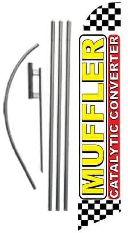 Muffler Catalytic Converter Advertising Feather Banner Swooper Flag ...