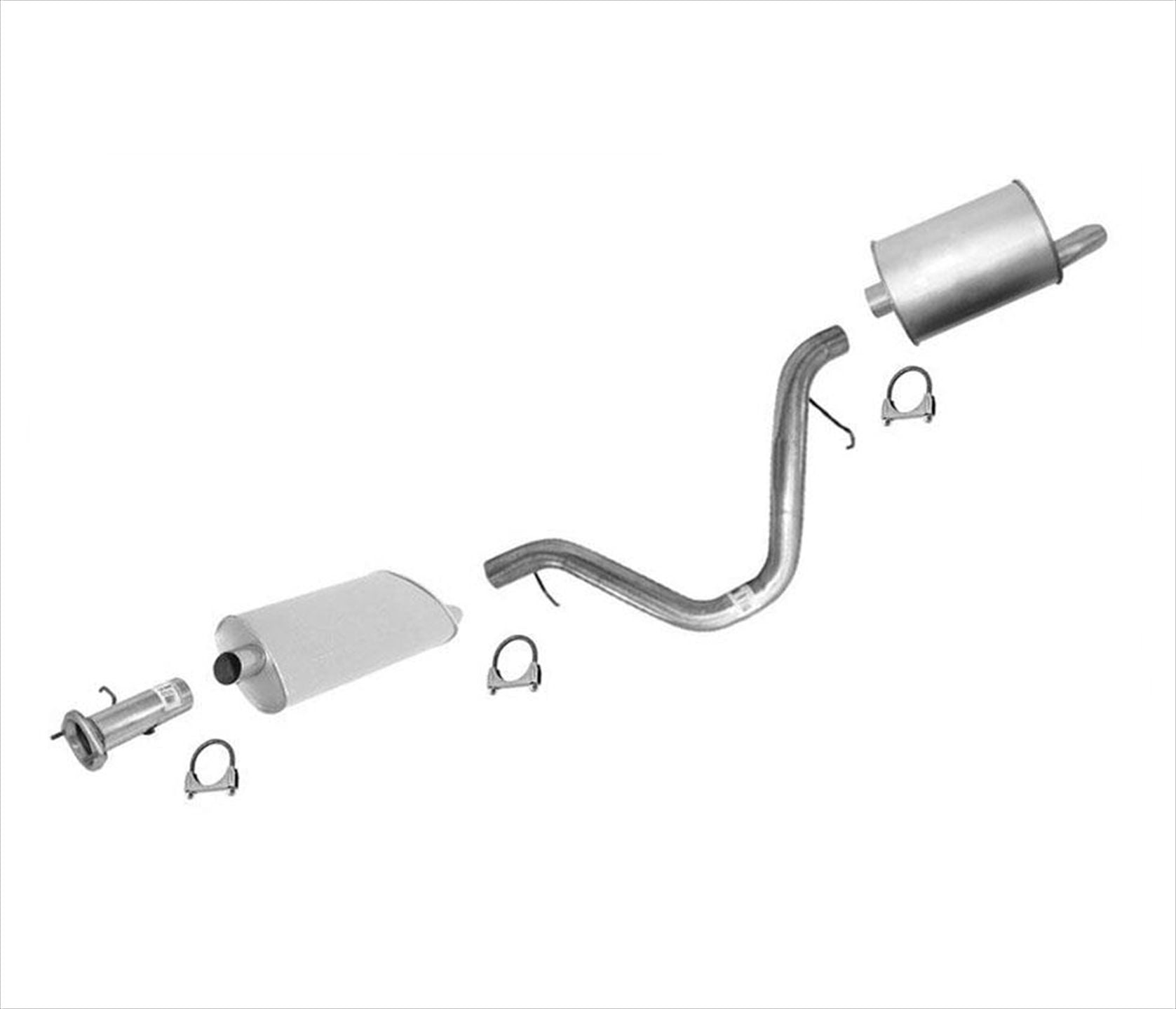 Muffler Exhaust System for 02-05 GM Trailblazer 4.2 w 113 Inch Wheel ...