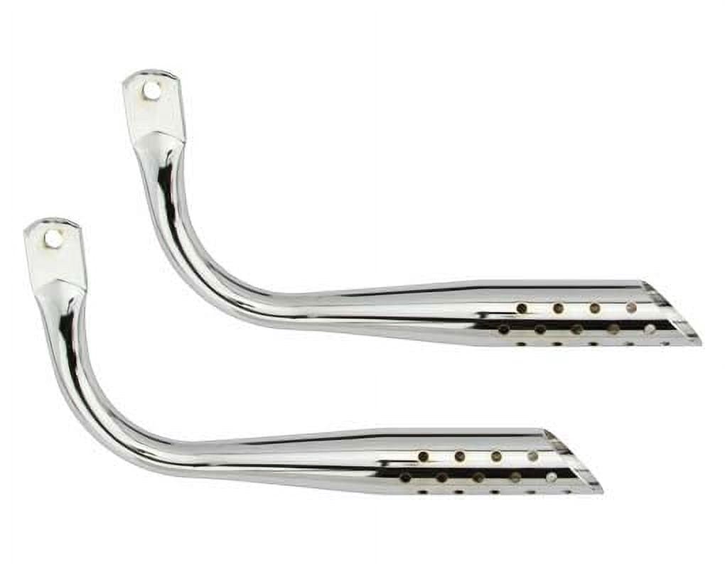 Muffler Oblique W/Holes Chrome. Bike mufflers, bicycle mufflers, for ...