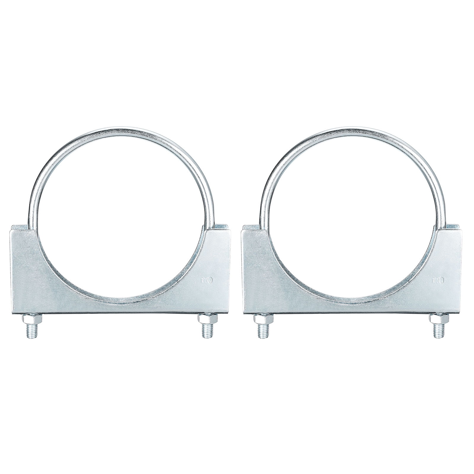 Muffler U-Bolt Clamps for 110mm Diameter Pipe, 2 Pack Saddle Type U ...