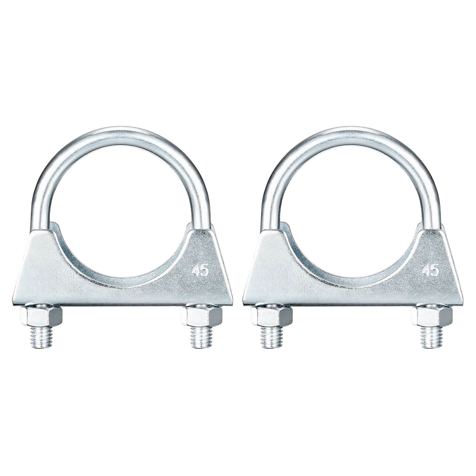 Muffler U-Bolt Clamps for 45mm Diameter Pipe, 2 Pack Saddle Type U-bolt ...