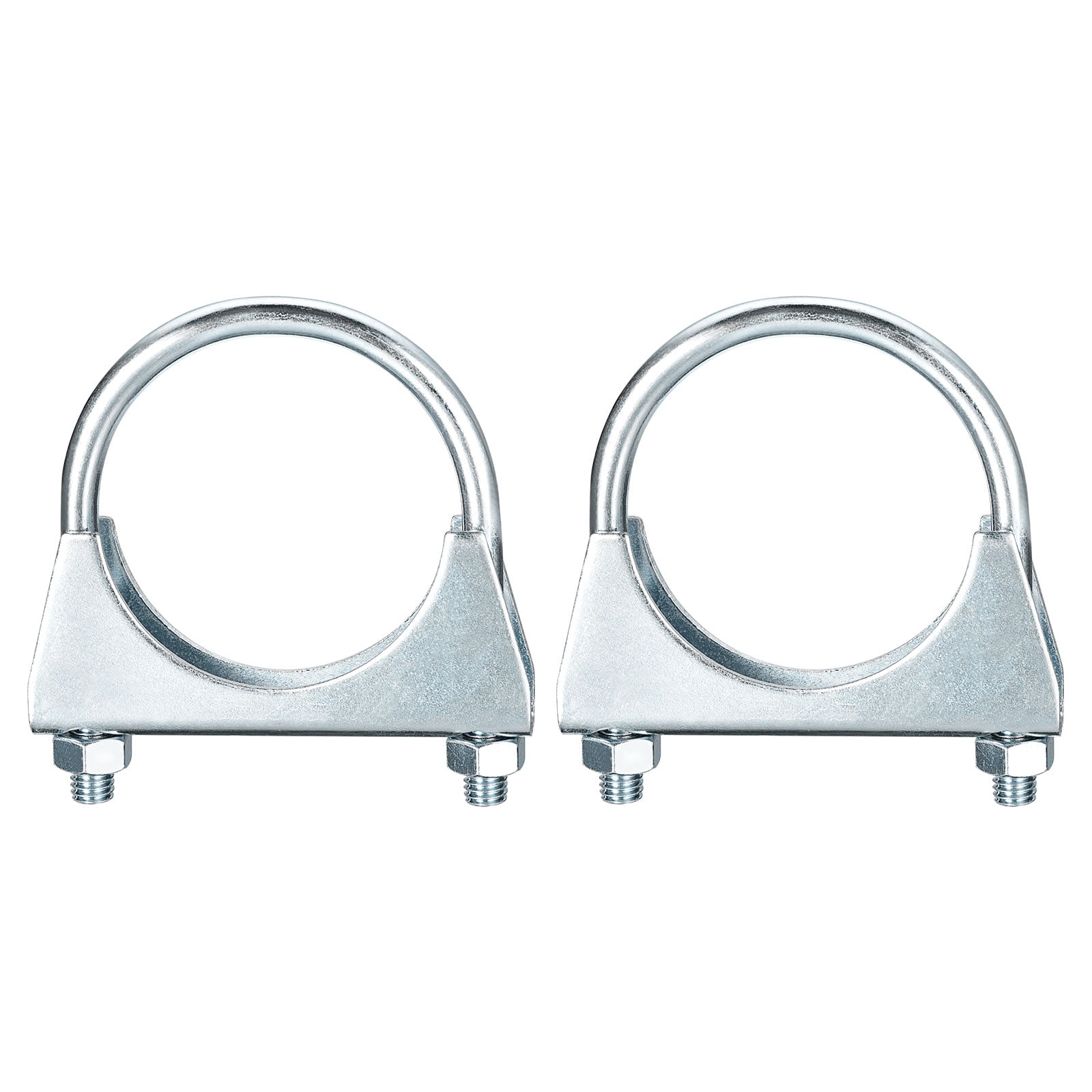 Muffler U-Bolt Clamps for 62mm Diameter Pipe, 2 Pack Saddle Type U-bolt ...