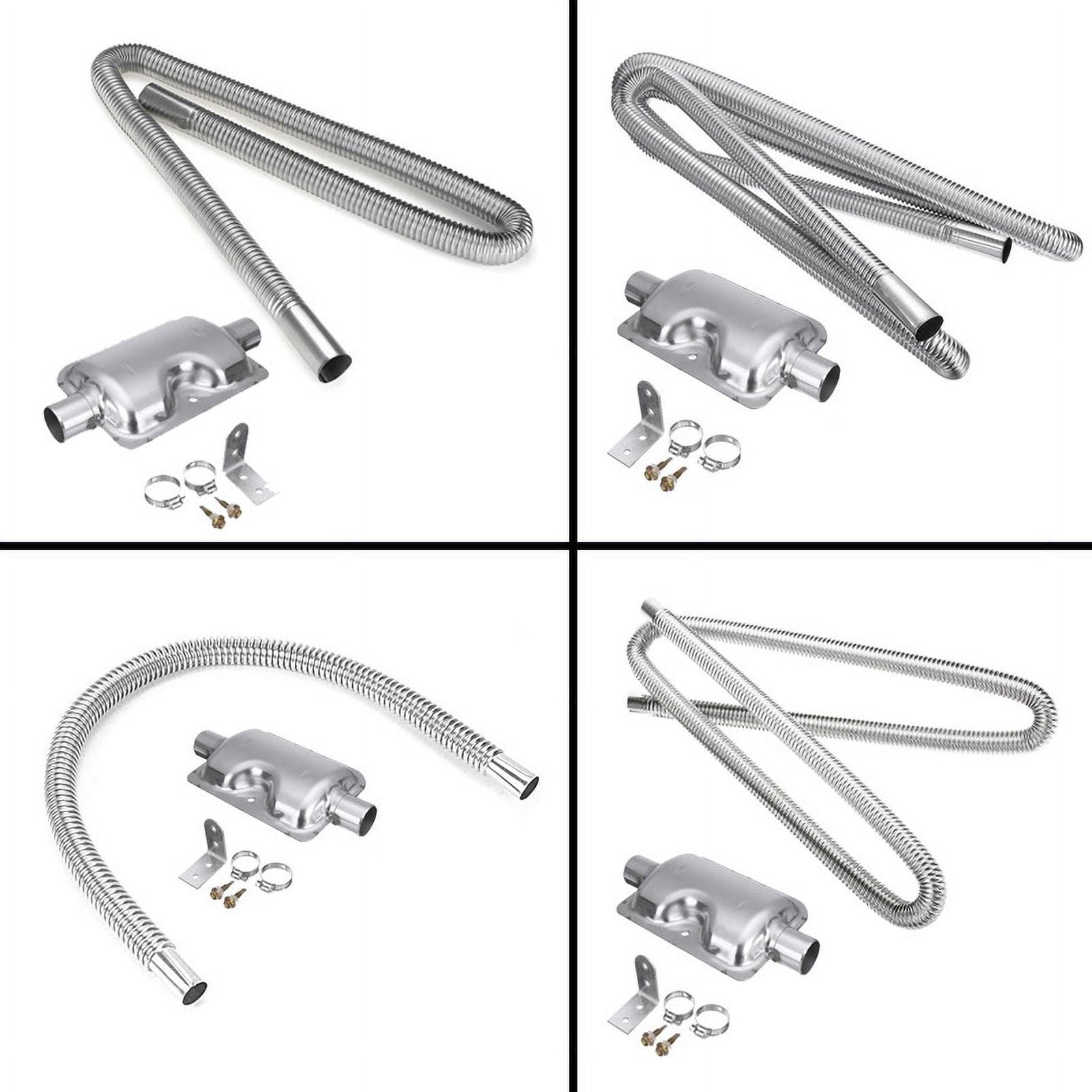 Muffler exhaust pipe parking heater stainless steel threaded pipe ...