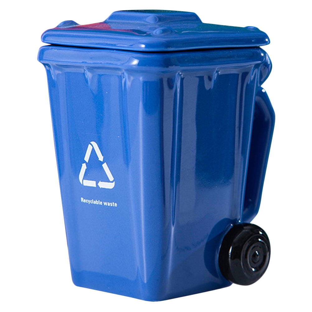 Mug Coffee Cup Mugs Water Trash Can Ceramic Funny Tea Bin Women Novelty ...