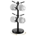 Mug Holder Tree, 8 Hooks Coffee Cup Holder with 360° Rotating Base ...