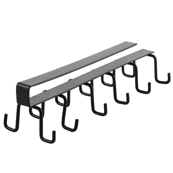 Mug Hooks Under Cabinet Coffee Mug Cup Holder Rack, Drilling Free ...