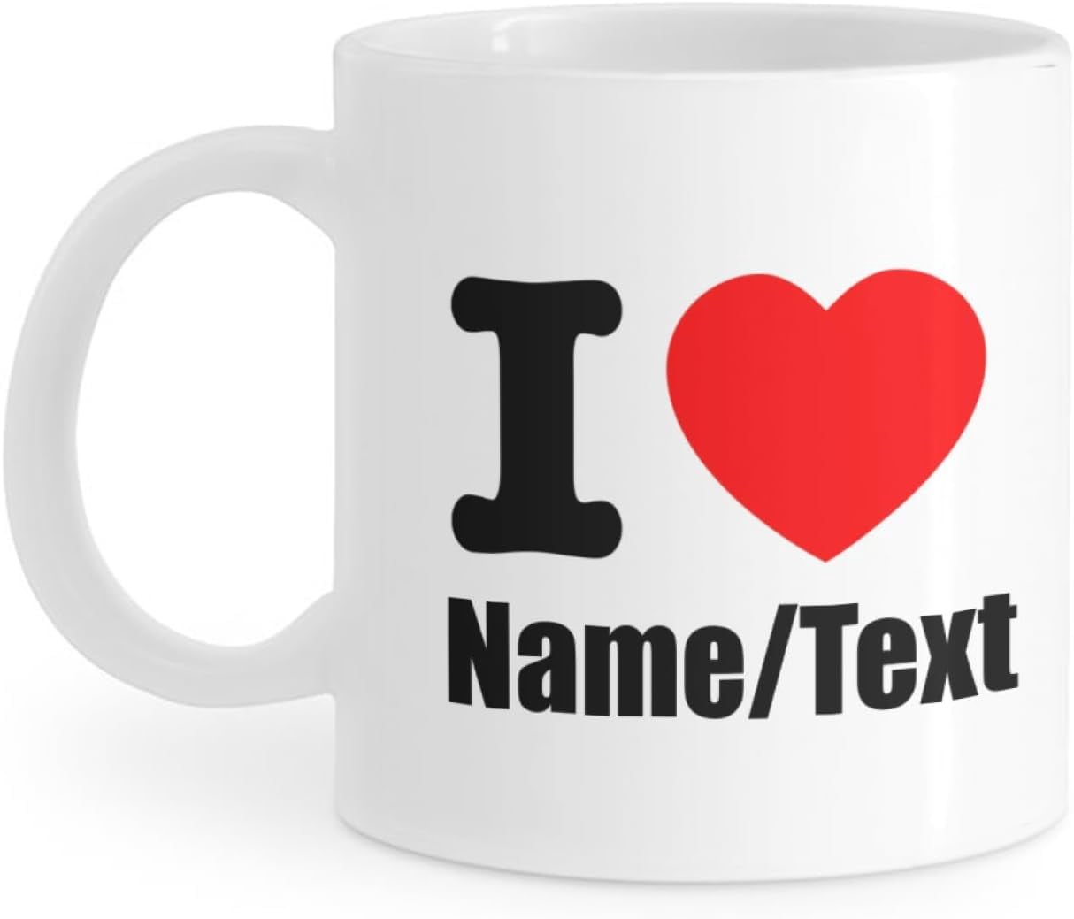 Mug - I Love Custom Coffee Mugs with Picture,Name, or Text, Customized ...
