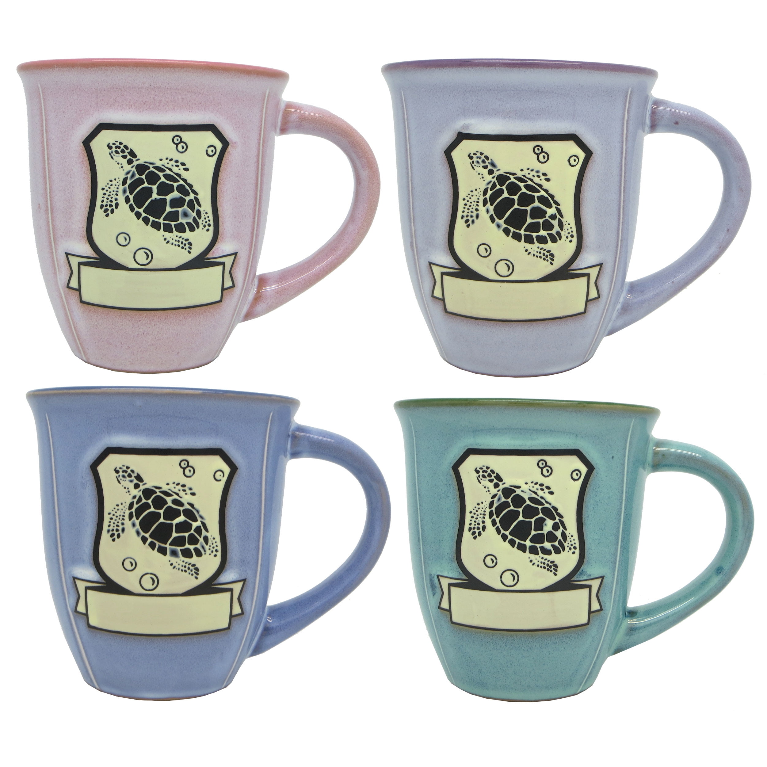 Mug Imprint 18oz Internal Ridges Icon 4 Assorted Crest Turtle Icon ...