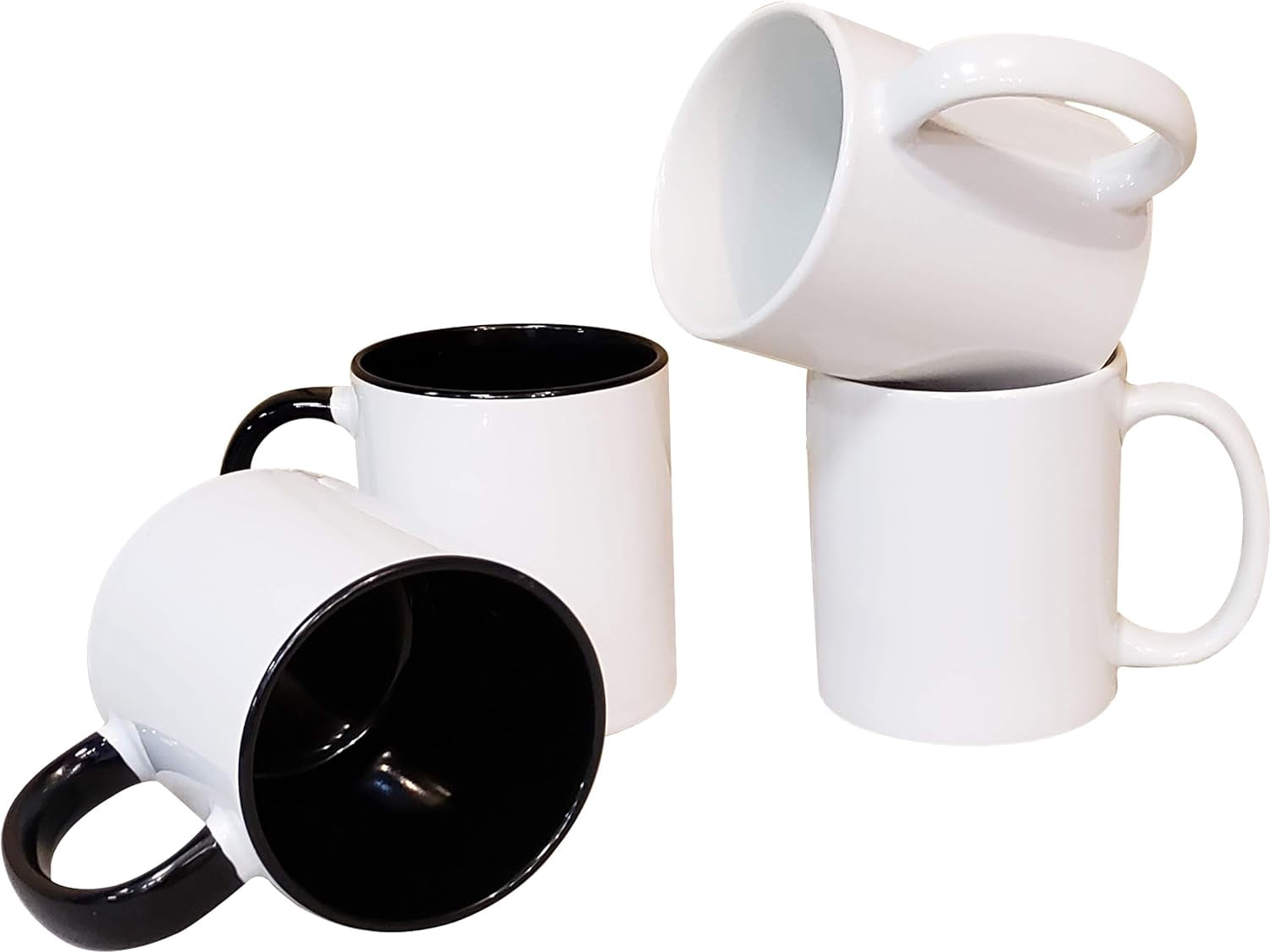 Mug Set Of 4 Pieces Sublimation Printable 11 Oz. Ceramic Coffee/Tea ...