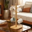 Funpisea 2-Tier Coffee Mug Holder, 12 Hooks Countertop Organizer for ...