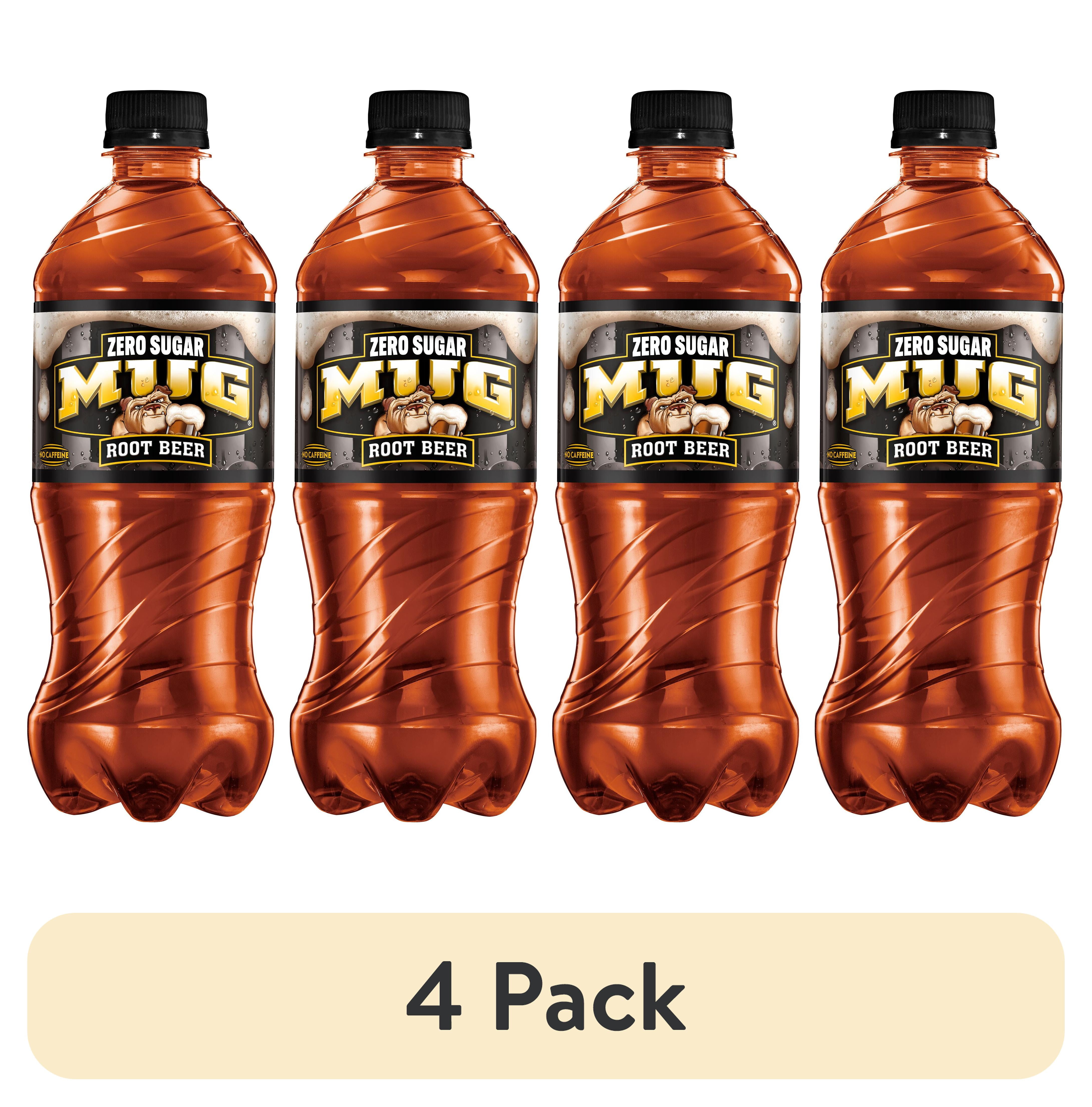 (4 pack) Mug Zero Sugar Soda Root Beer 20 Fl Oz - Walmart.com