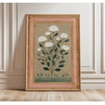Mughal White Lotus Indian Floral Poster Unframed Paper Print - Walmart.com