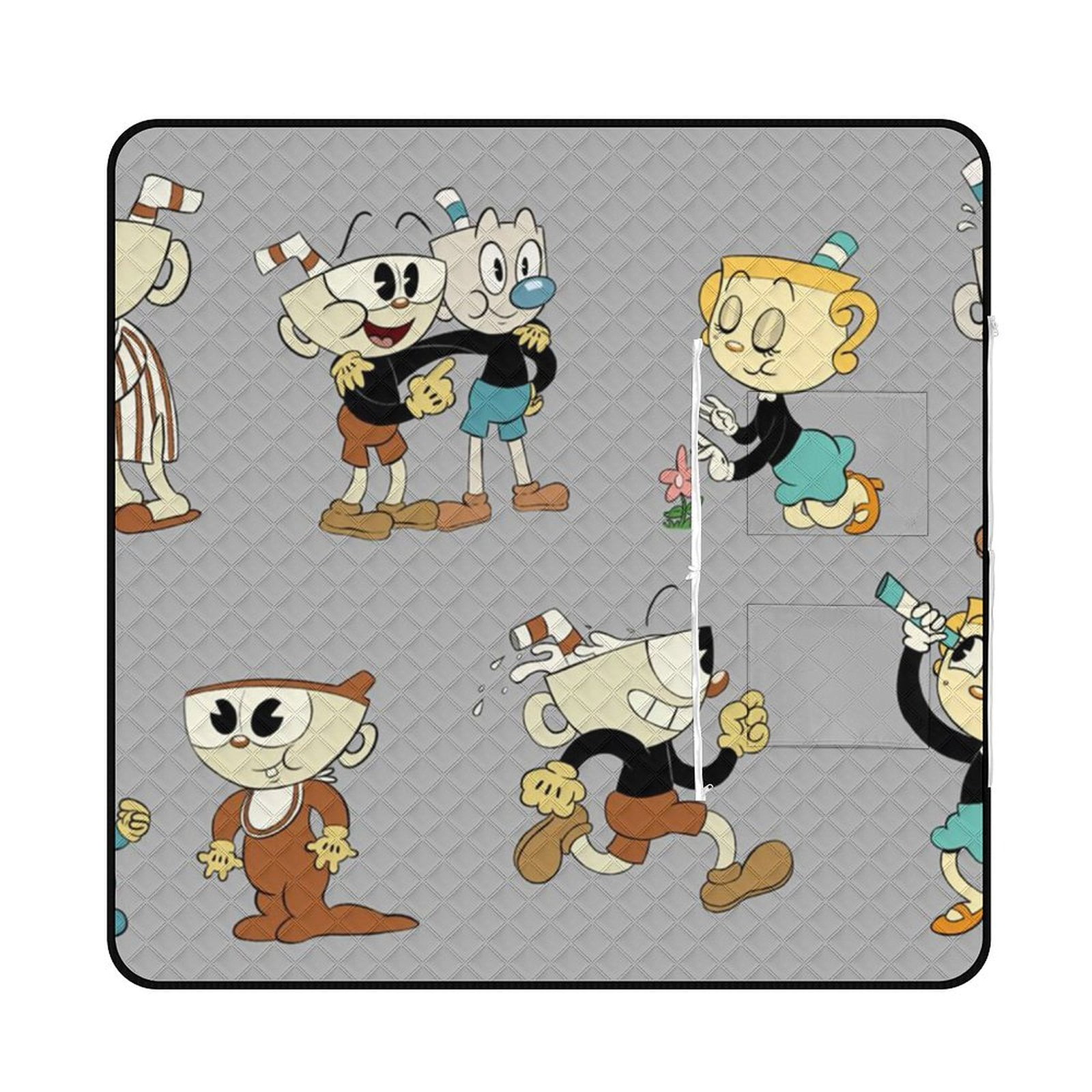 Mugman Cuphead Ms. Chalice Picnic Mat Sandproof Waterproof Foldable ...