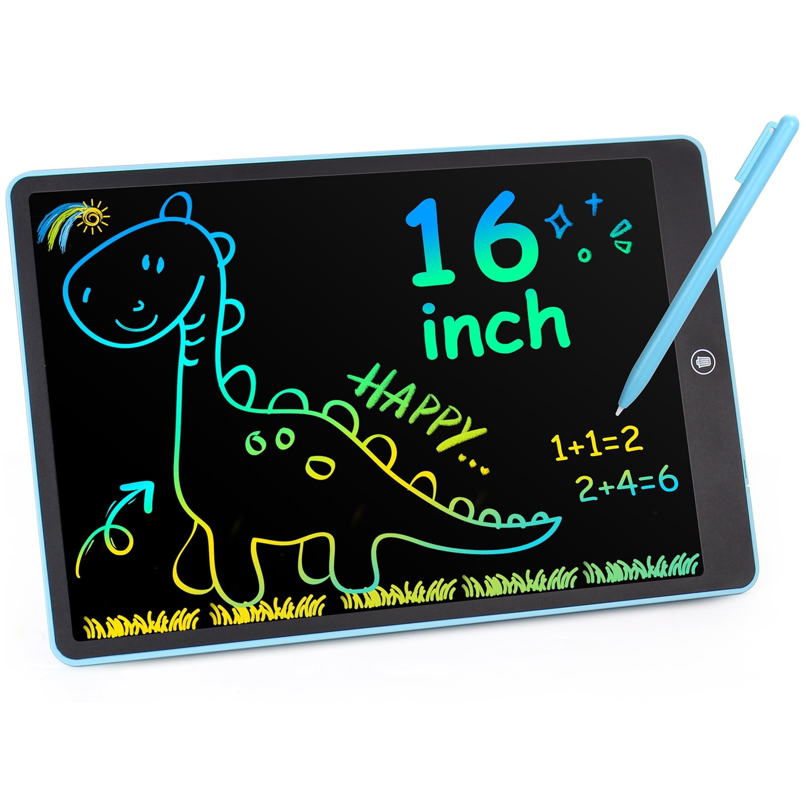 Mugo LCD Writing Tablet, 16 Inch Colorful Toddler Doodle Board Drawing ...