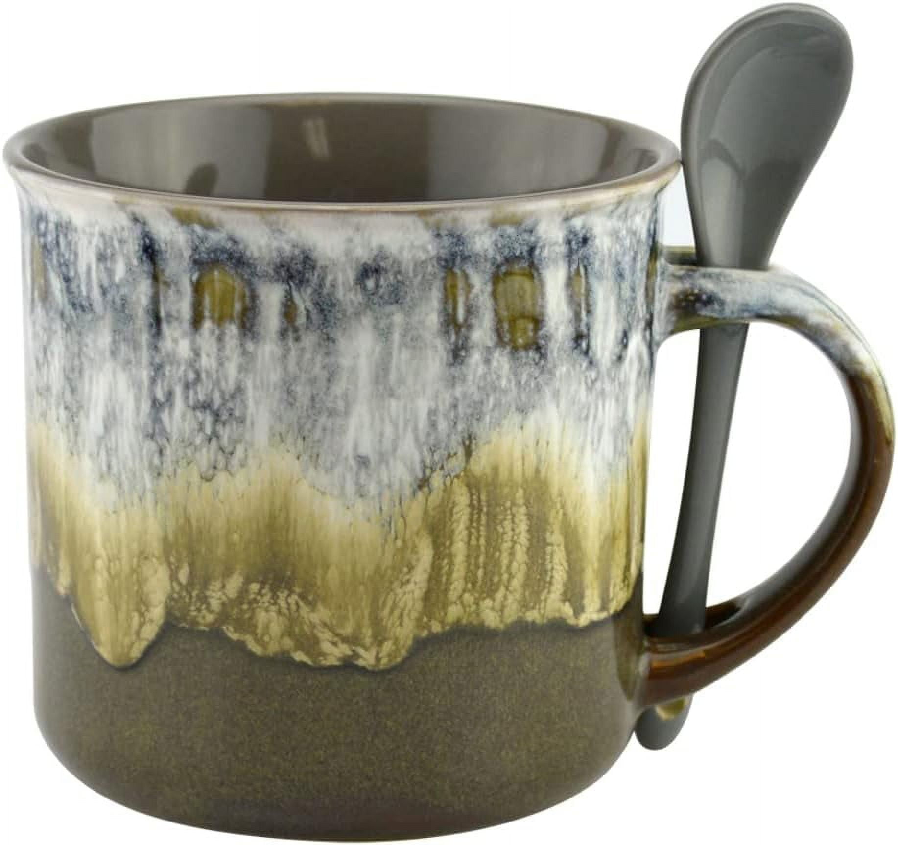 Mugs Glazed Ceramic Unique Coffee Mug, 18 Ounce Coffee Lovers Mugs for ...