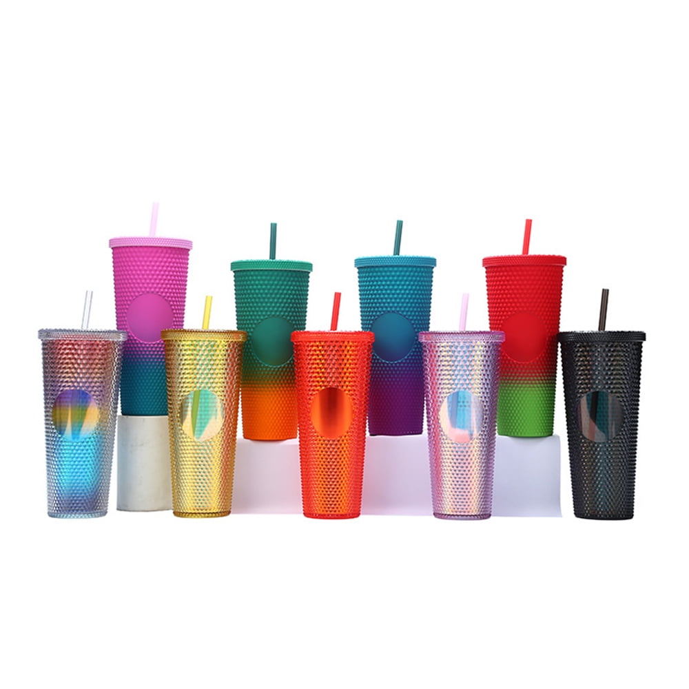 Mugs,Reusable Cup With Wide Leak-proof Lid Matte Tumbler Reusable Cup ...