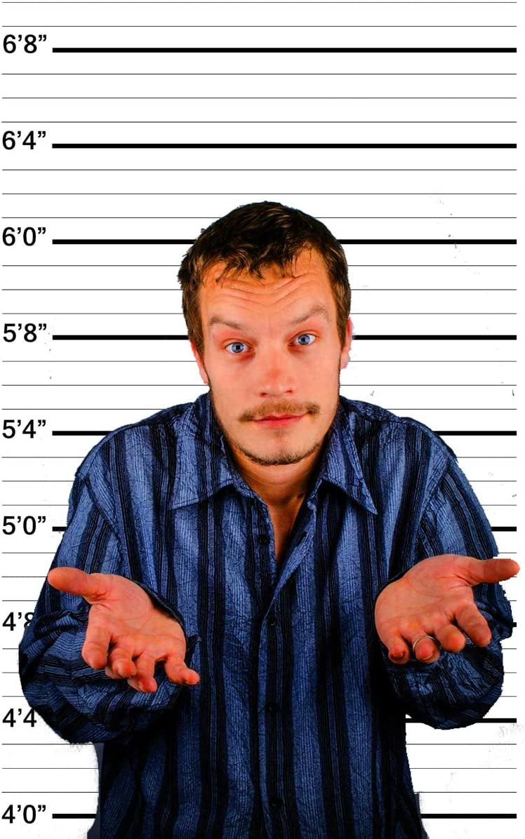 Mugshot Backdrop - 24x48 inches Photo Booth Banner - Bachelorette Party ...