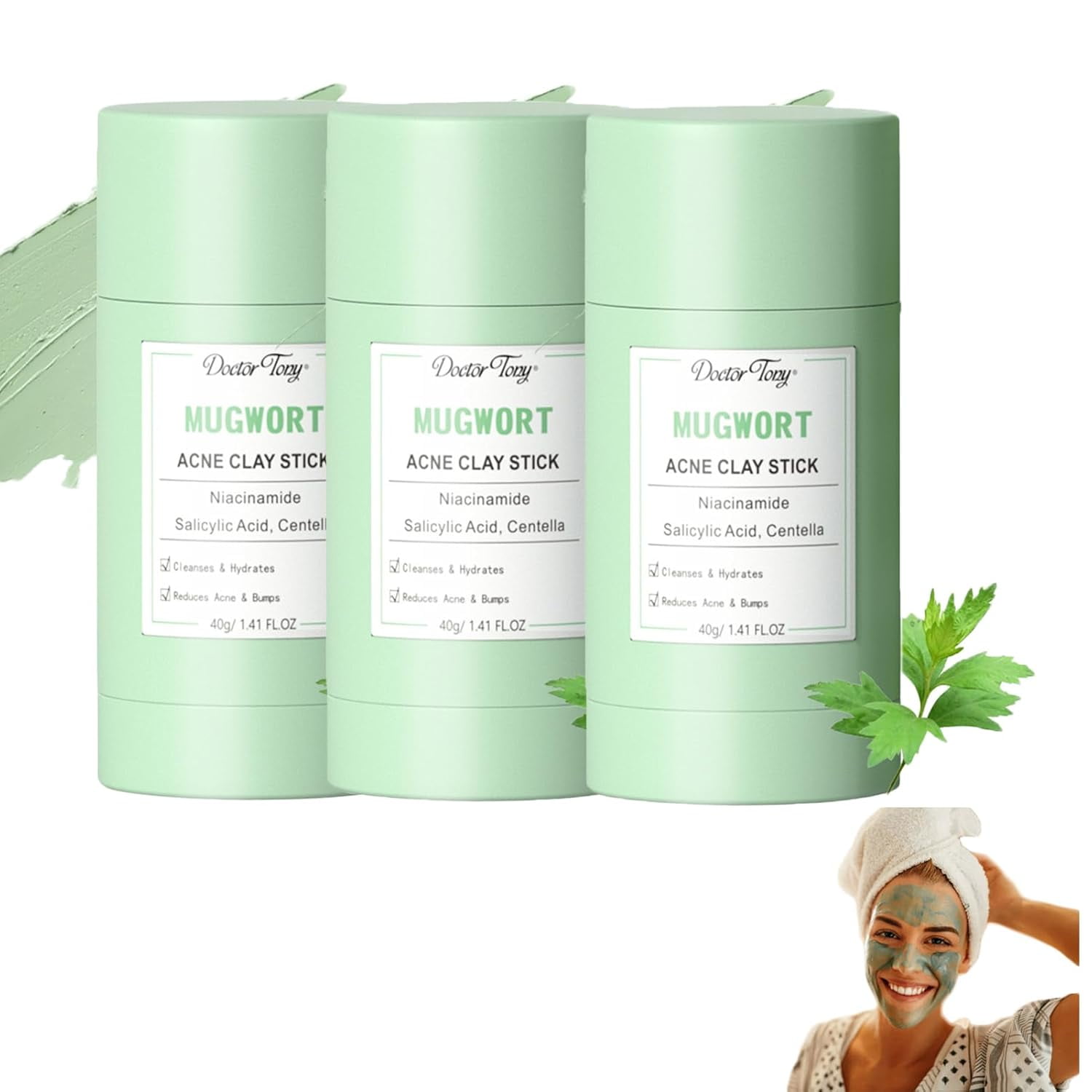 Mugwort Clay Mask,Mugwort Clay Mask Stick,Skintific Mugwort Clay Mask ...