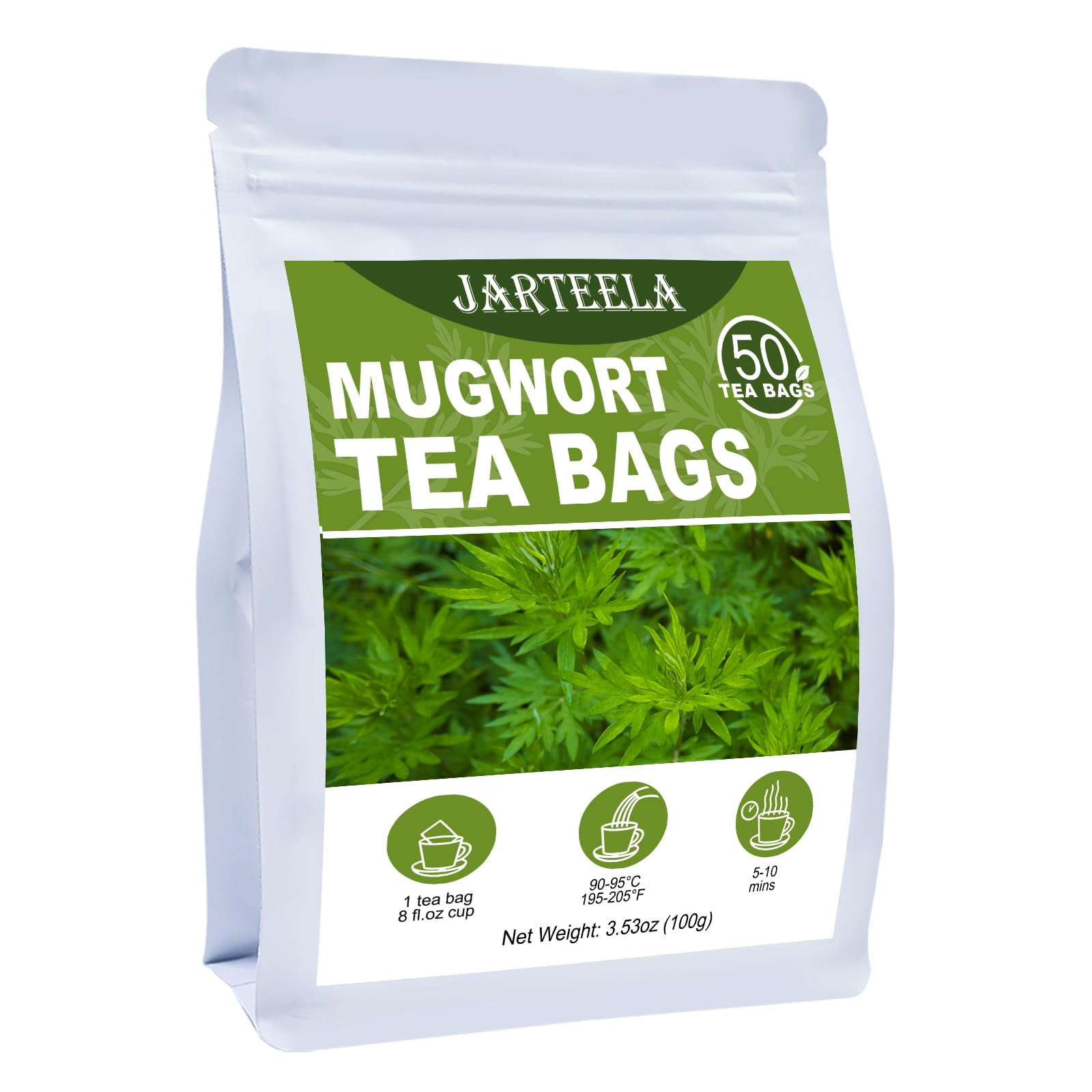 - Mugwort Tea Bag, 2G X 50 Count - Pure Mugwort Herb - Natural Herbal ...