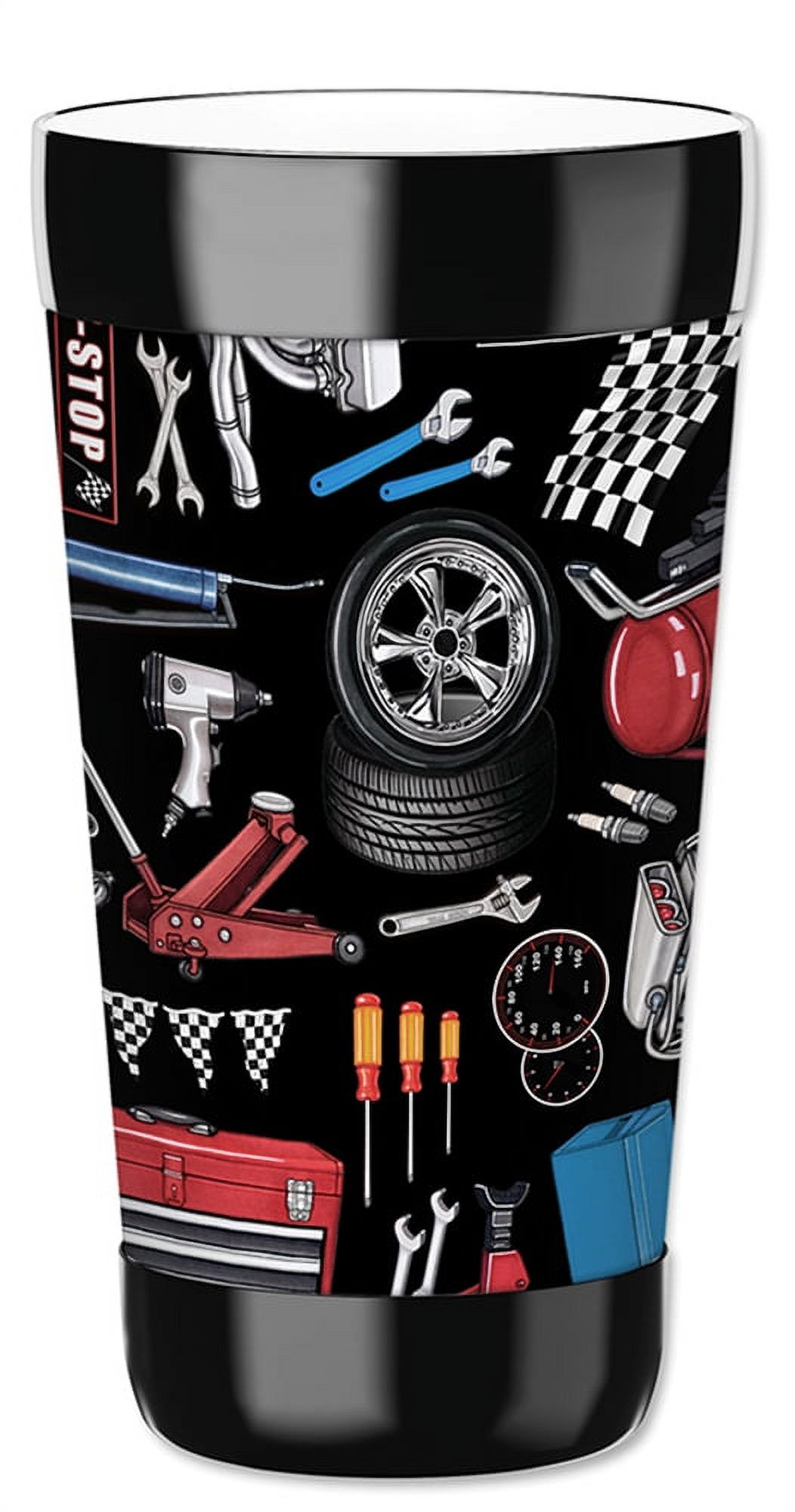 Mugzie 16-Ounce Tumbler Drink Cup with Removable Insulated Wetsuit ...