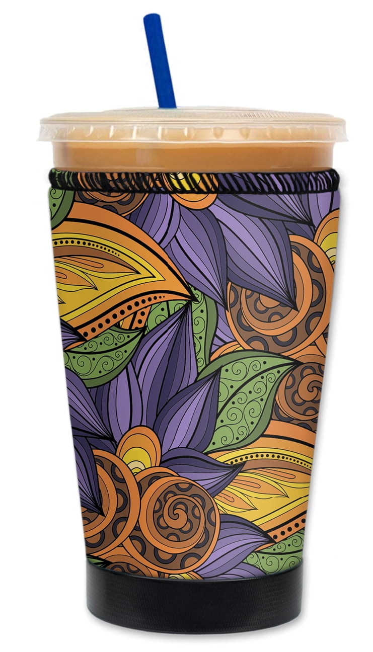 Mugzie Deluxe Iced Coffee Insulator Sleeve - Reusable Neoprene Cozy for ...
