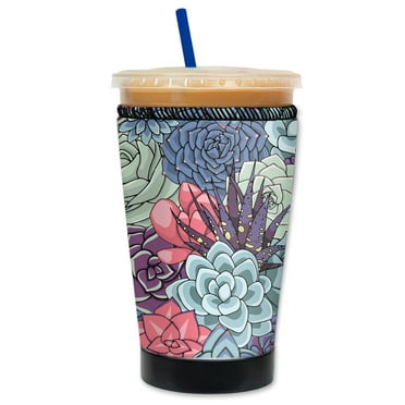 Java Sok Reusable Iced Coffee Cup Insulator Sleeve for Cold Beverages ...