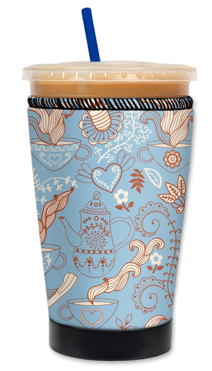 Mugzie Deluxe Iced Coffee Insulator Sleeve - Reusable Neoprene Cozy for ...