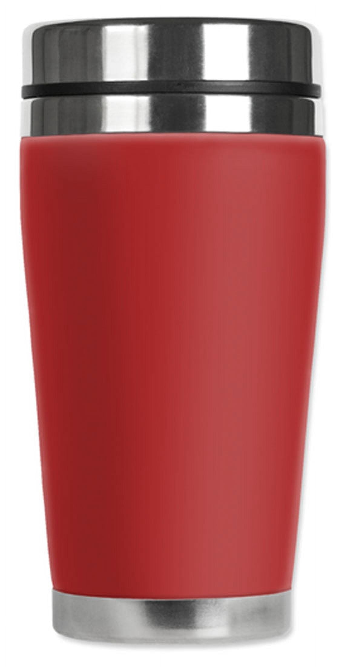 Mugzie brand 16-Ounce Stainless Steel Travel Mug with Insulated Wetsuit ...