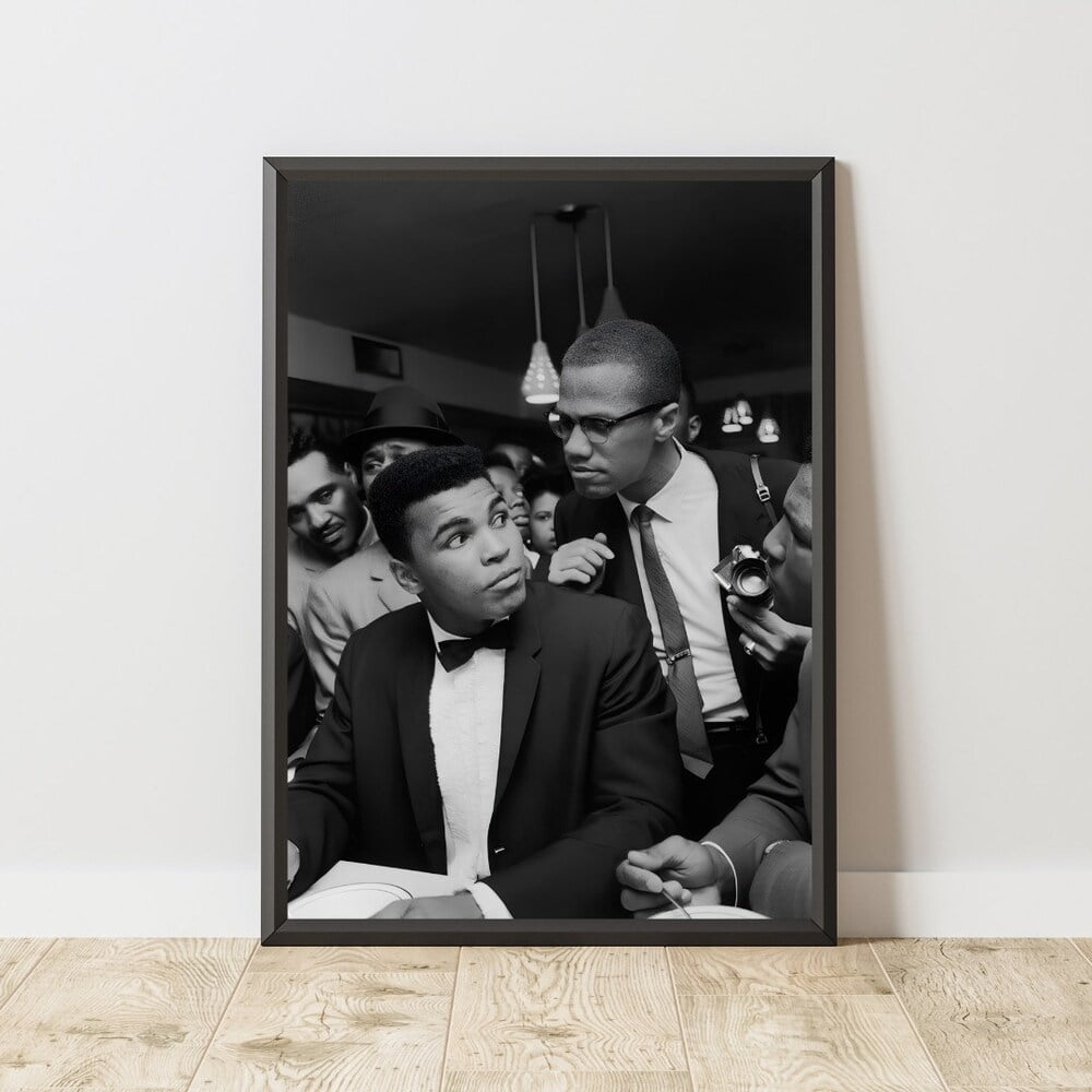 Muhammad Ali And Malcolm X Poster, Muhammad Ali Poster, Muhammad Ali ...