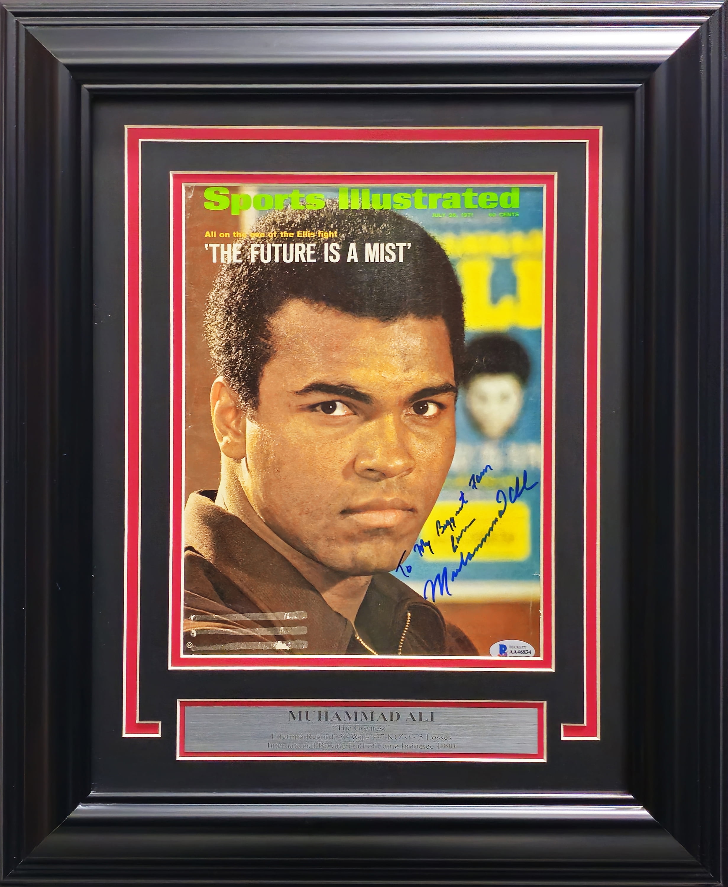Muhammad Ali Autographed Framed 8x11 Sports Illustrated Magazine Cover ...