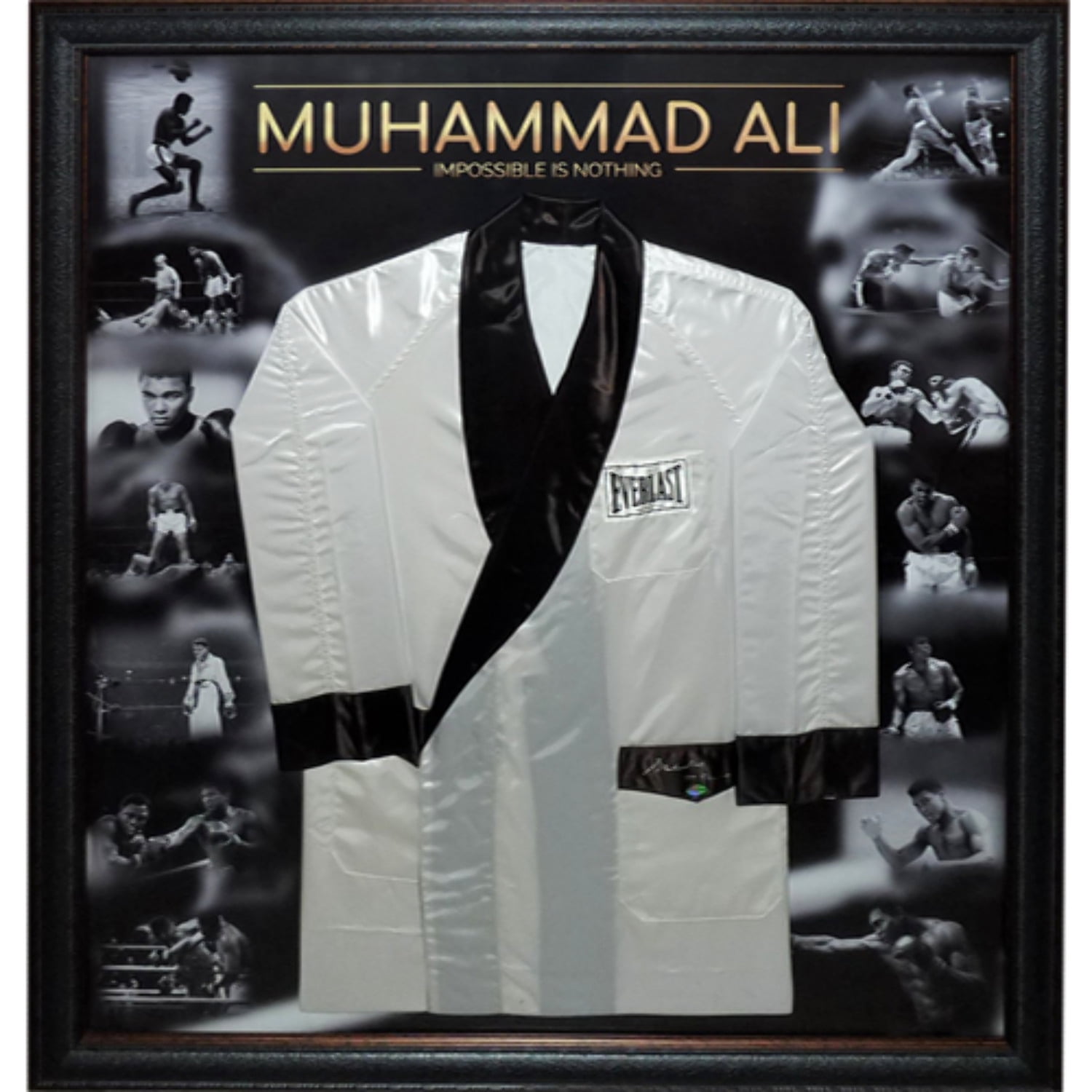 Muhammad Ali Autographed Full Size Boxing Robe Deluxe Framed with Photo ...