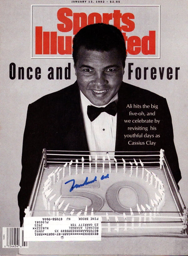 Muhammad Ali Autographed Sports Illustrated Magazine Cover Vintage PSA ...