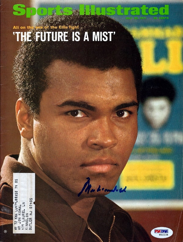 Muhammad Ali Autographed Sports Illustrated Magazine PSA/DNA #W02238 ...