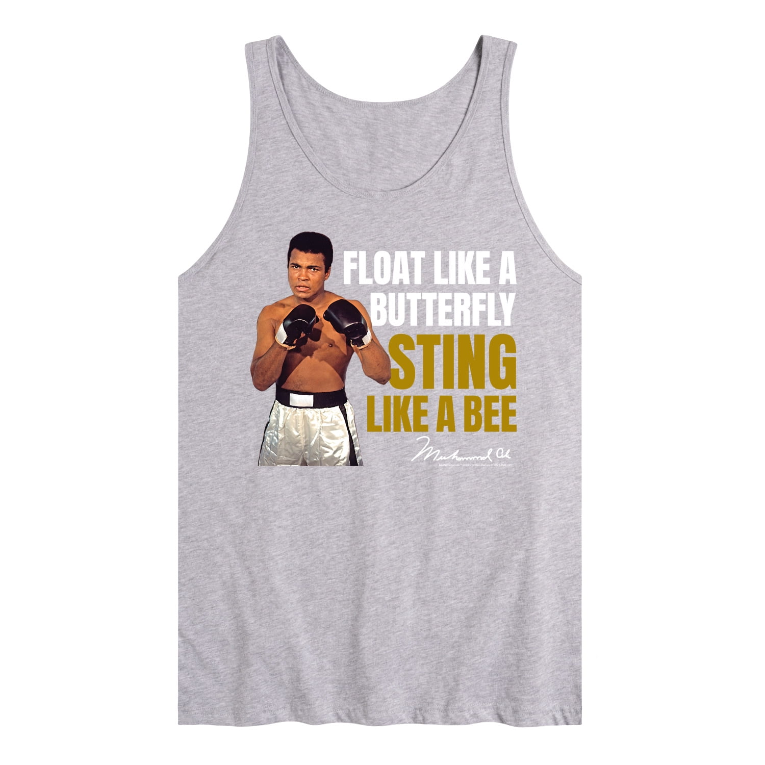 Muhammad Ali - Boxing Legend - Butterflies Float, Bees Sting - Men's Jersey Tank Top - Walmart.com