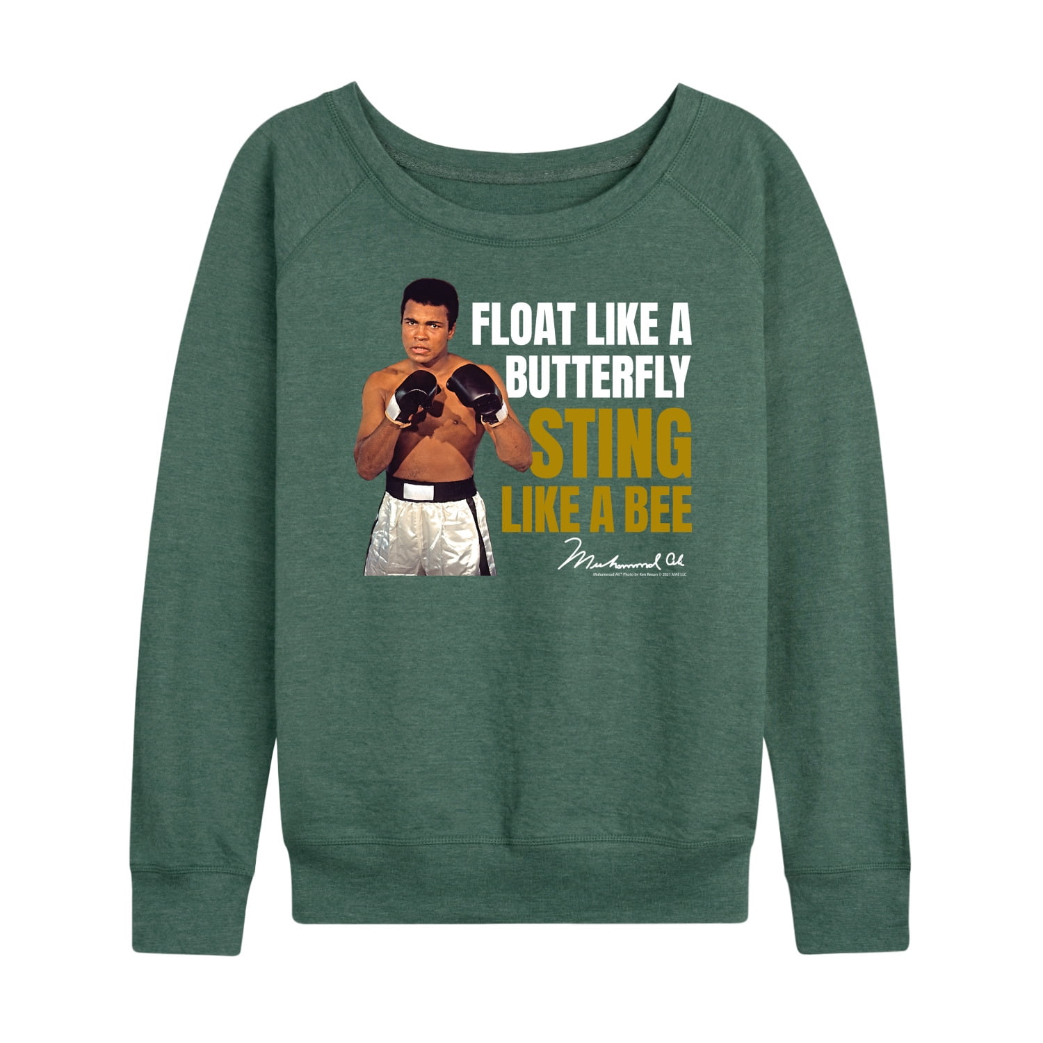 Muhammad Ali - Boxing Legend - Butterflies Float, Bees Sting - Women's ...