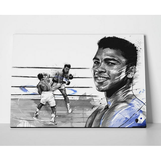 Muhammad Ali Boxing Poster or Wrapped Canvas - Walmart.com