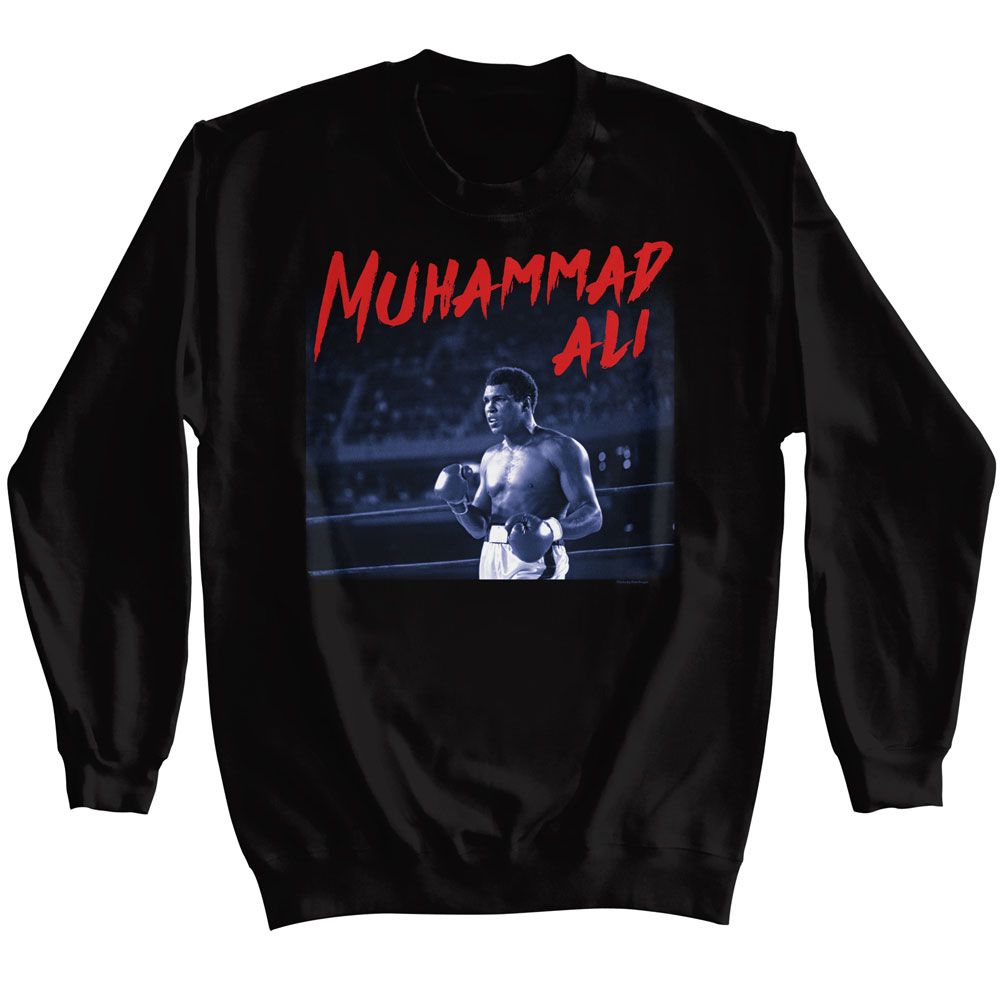 Muhammad Ali Dramatic Text Black Sweatshirt - Walmart.com