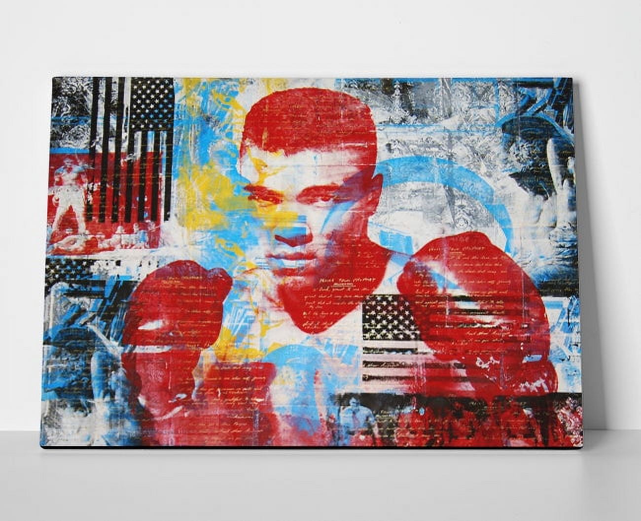 Muhammad Ali Flag Poster or Wrapped Canvas - Walmart.com