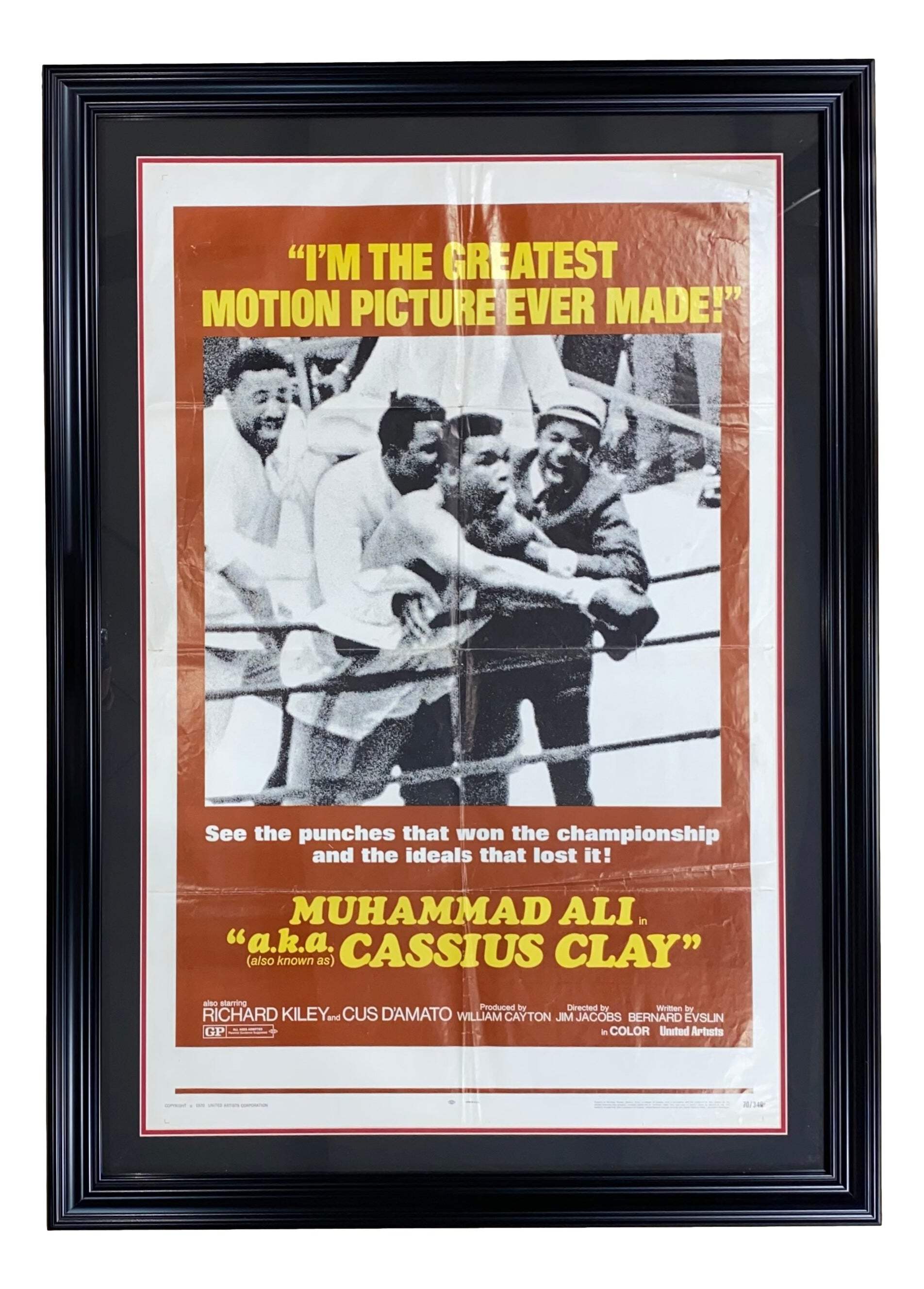Muhammad Ali Framed 26x42 Original aka Cassius Clay Movie Poster ...