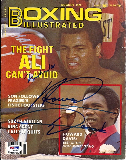 Muhammad Ali & Howard Davis Autographed Boxing Illustrated Magazine ...