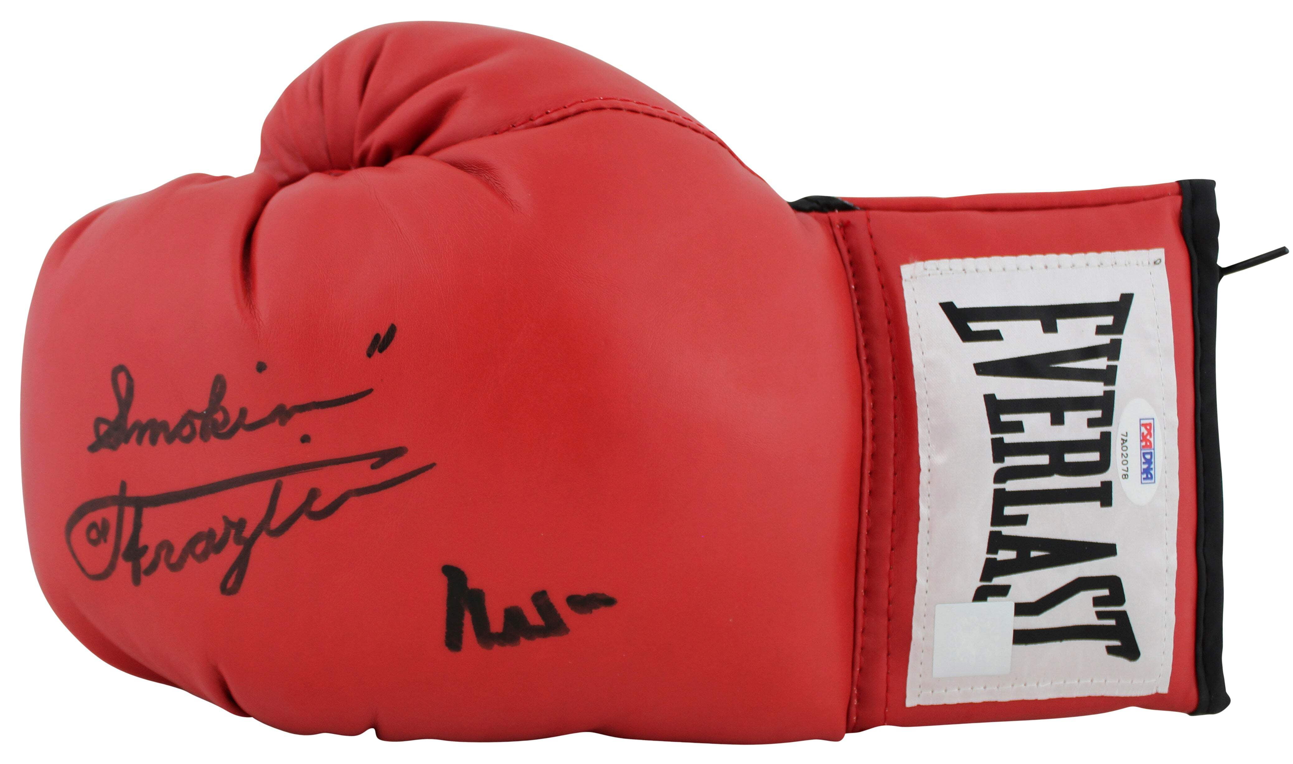 Muhammad Ali Joe Frazier Signed Red Everlast Boxing Glove PSA/DNA ...