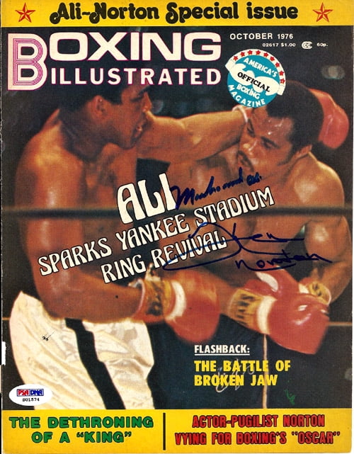 Muhammad Ali & Ken Norton Autographed Boxing Illustrated Magazine Cover ...