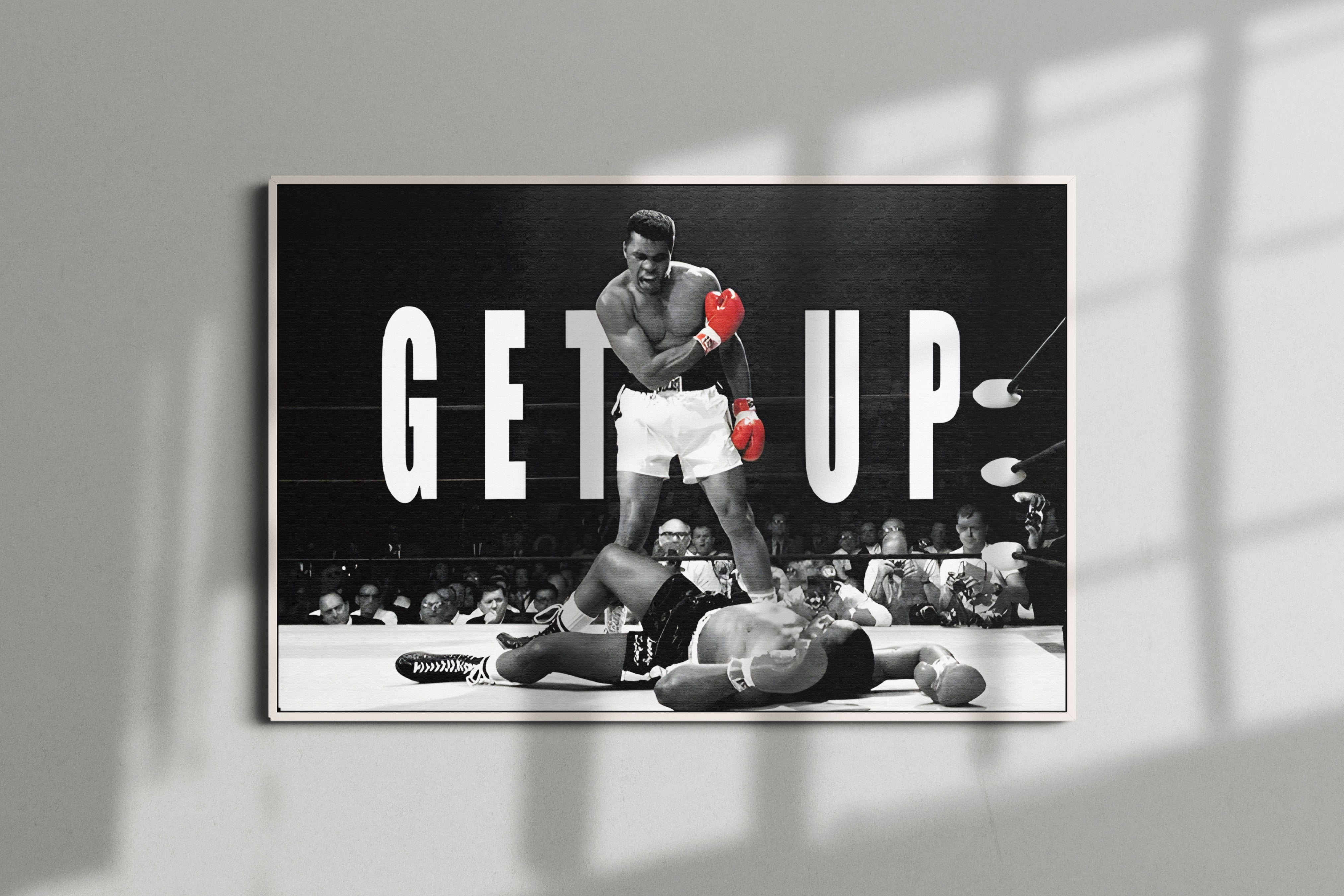 Muhammad Ali Knockout Poster or Gallery Canvas Wall Art - Walmart.com