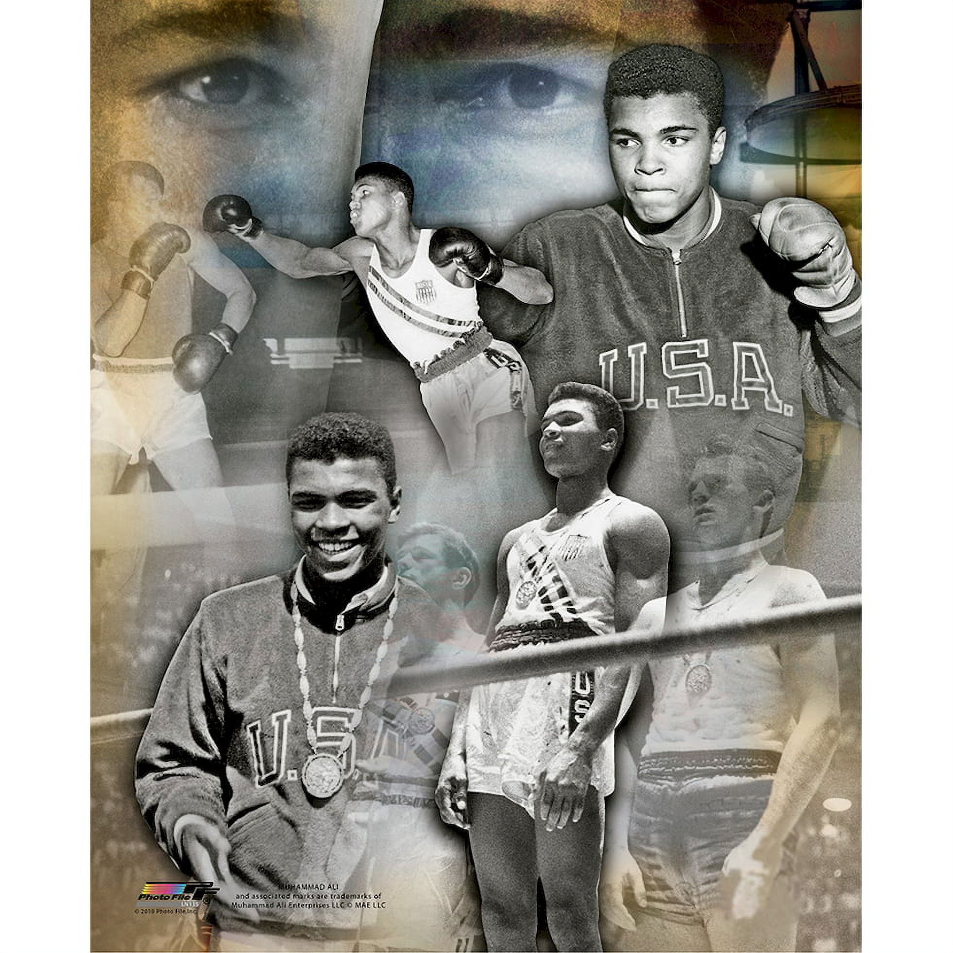 Muhammad Ali Olympic Collage 16"x20" Print - Walmart.com