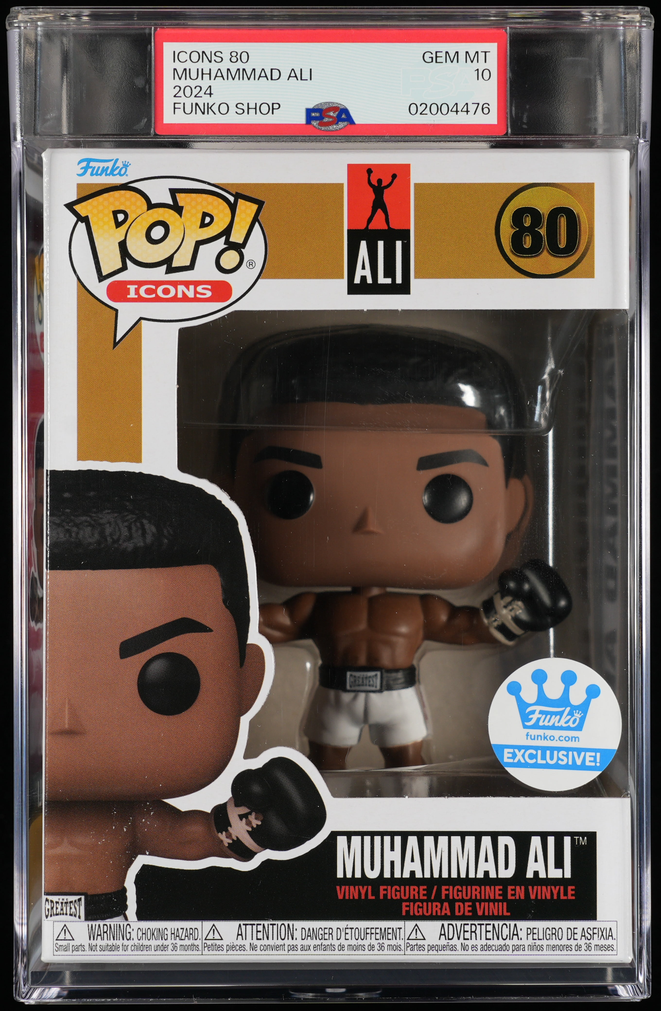 Muhammad Ali, PSA Graded 10 GEM MINT, Muhammad Ali Collectible Vinyl ...
