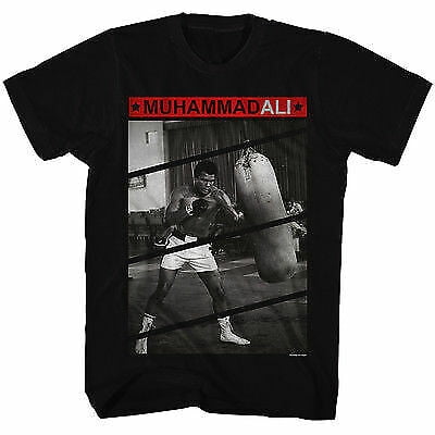 Muhammad Ali Punching Bag The Greatest Red Line Fighting Boxing T Tee ...