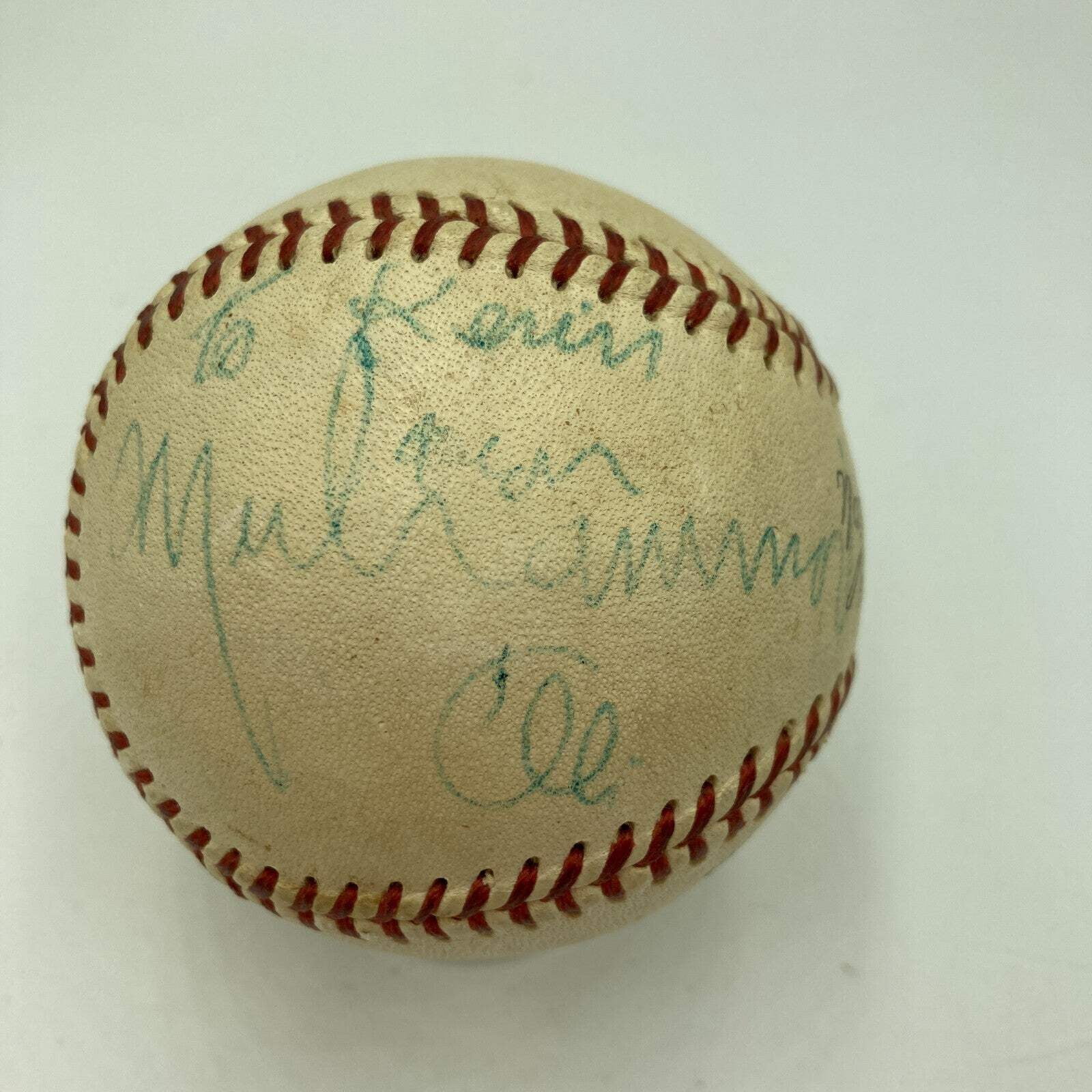 Muhammad Ali Signed Vintage 1960's National League Giles Baseball ...