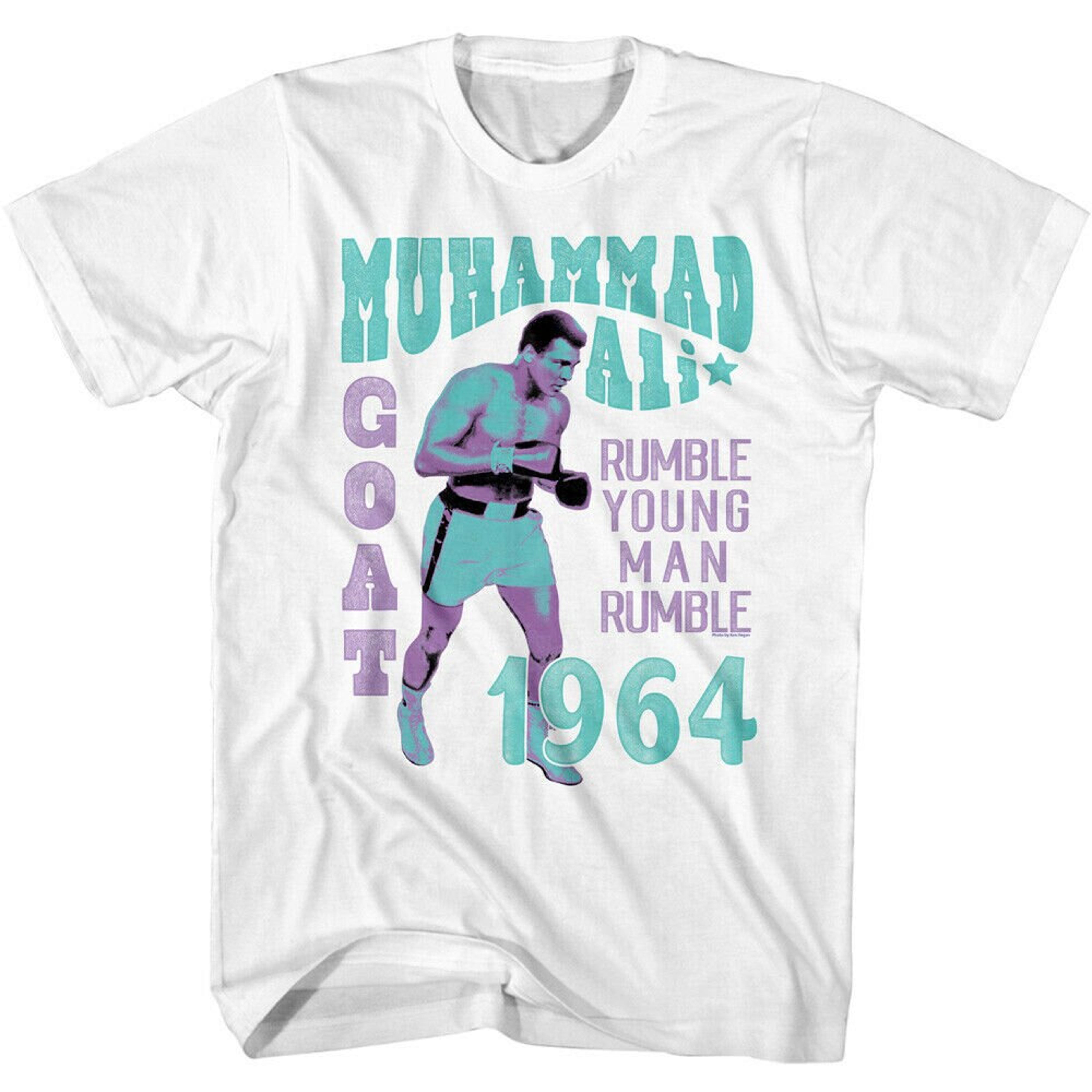 Muhammad Ali T Shirt Young Man Rumble 1964 Boxing GOAT Fighter Tees ...