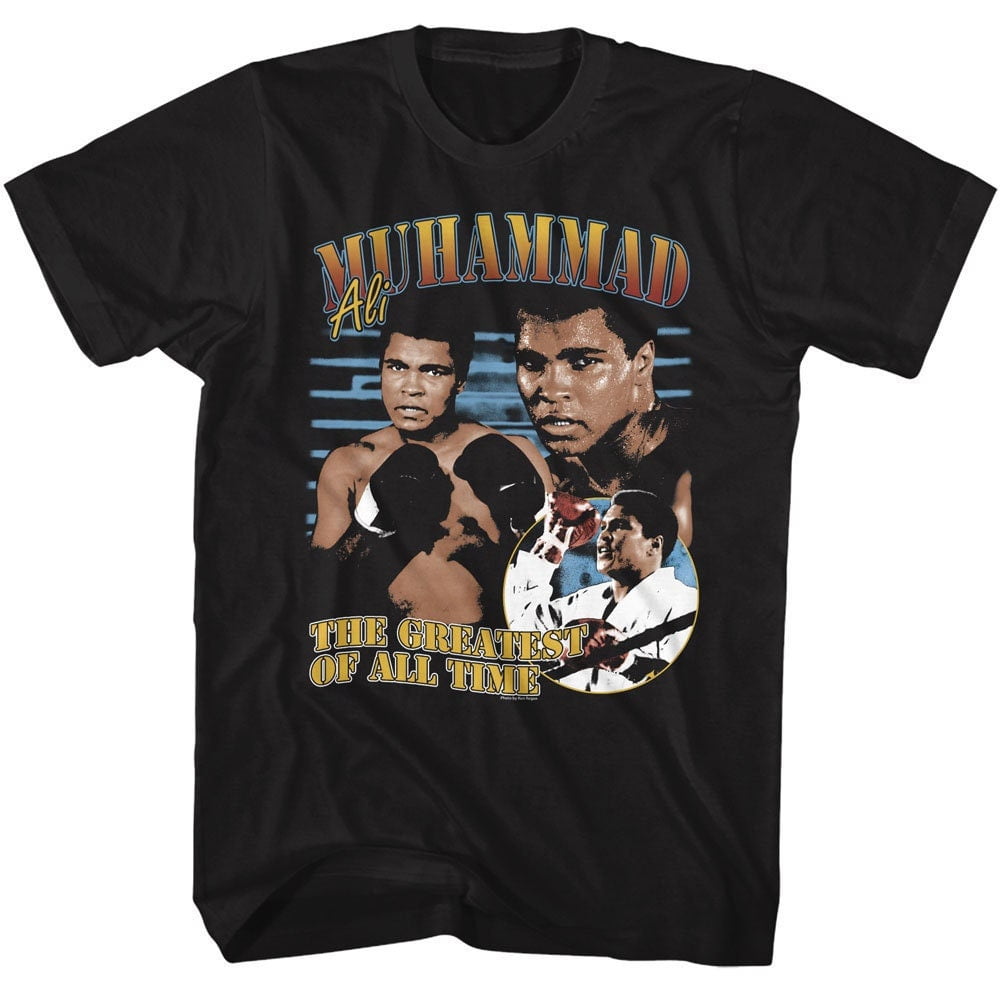 Muhammad Ali The Greatest of all Time Collage Black Shirts - Walmart.com