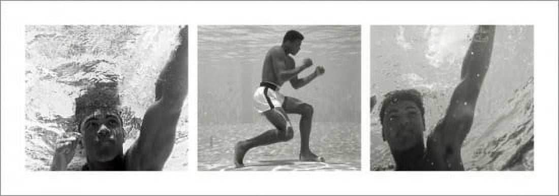 Muhammad Ali - Underwater Triptych Laminated Poster (38 x 13) - Walmart.com